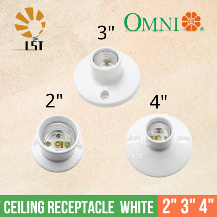 Omni CEILING RECEPTACLE WHITE | Lazada PH