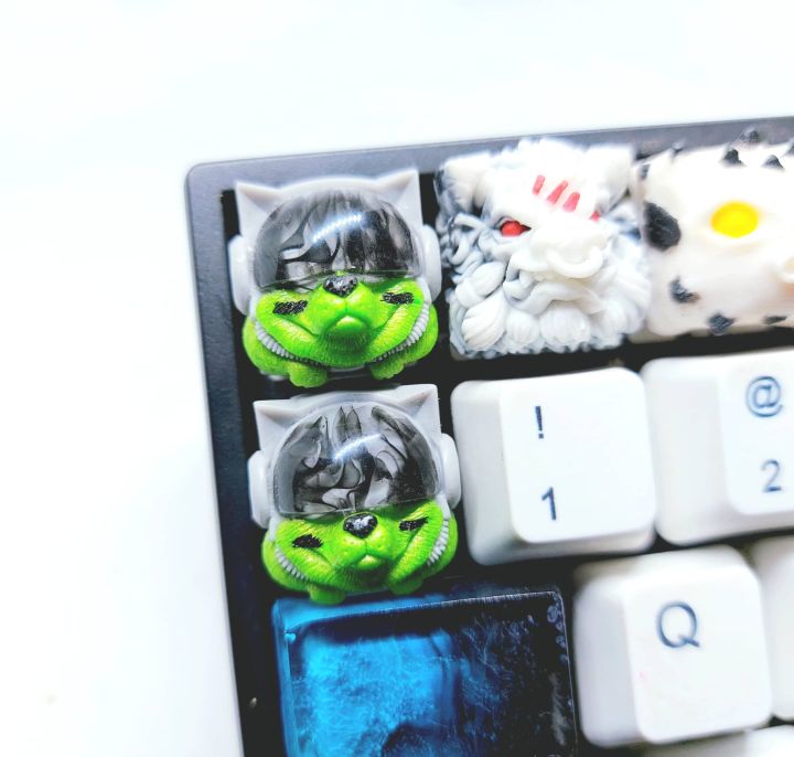 Keycap resin Sirius clone tone lá xám trang trí bàn phím cơ gaming ...