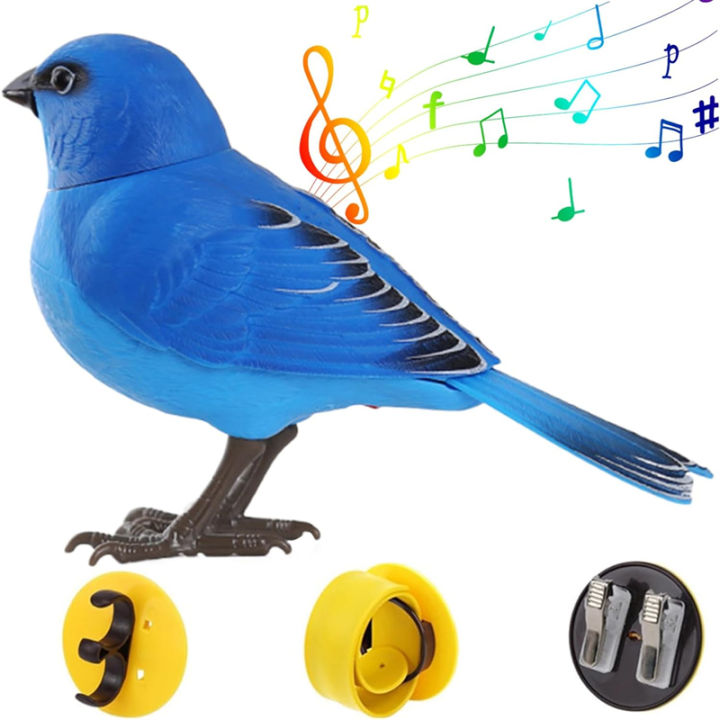 Battery Operated Simulation Bird Toy, Sound and Motion Activated ...