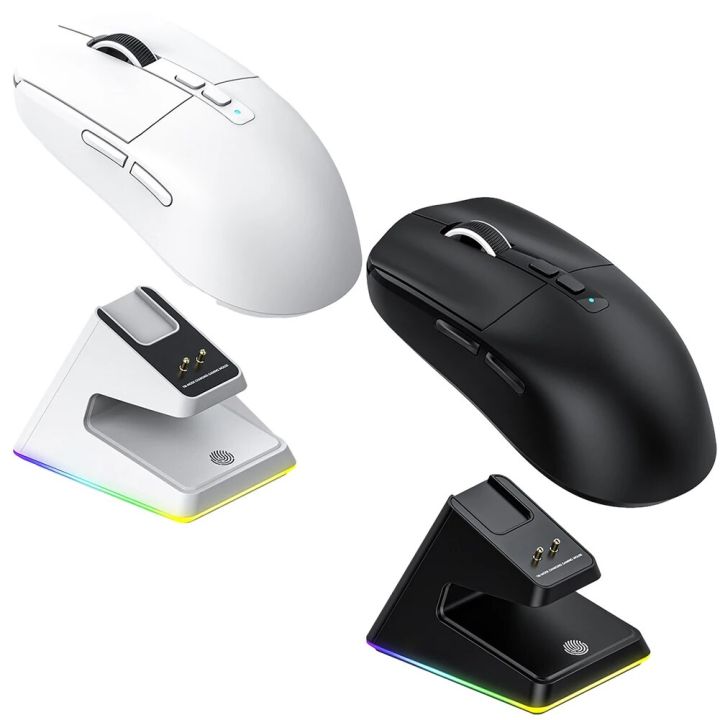 PixArt PAW3395 Gaming Mouse Attack Shark X6 bluetooth Mouse RGB Touch Charging Base Tri-Mode ...