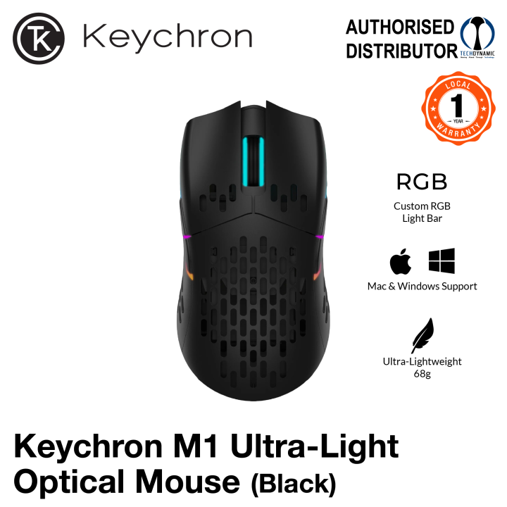 Keychron M1 Wired Ultra-Light Optical Mouse [2 Color Options] | Lazada ...