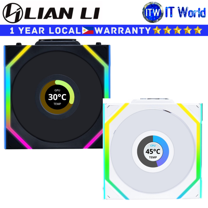 Itw | Lian Li Computer PC Fan Uni Fan SL Wireless LCD 120 Fluid Dynamic ...