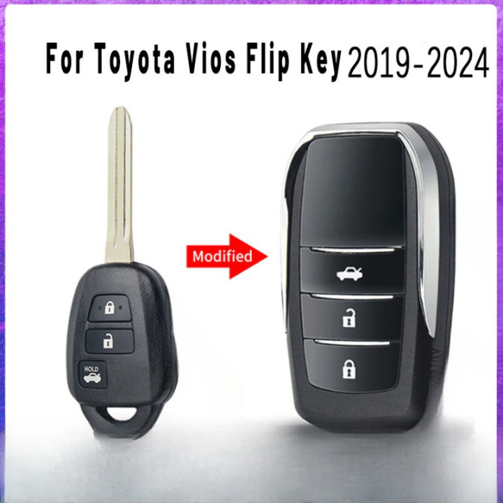 cod modified flip key for Toyota Vios flip key gen 4 2019 2020 2021 ...