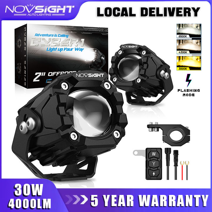 Novsight WL1 - 1D Laser Gun 40W 4000LM White & Yellow Flashing mode 2 ...