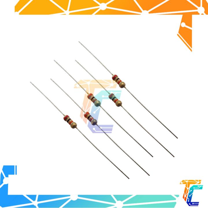 5pcs 27k ohms resistor 1/4 watt 4 band Carbon Film Resistor 5% for ...