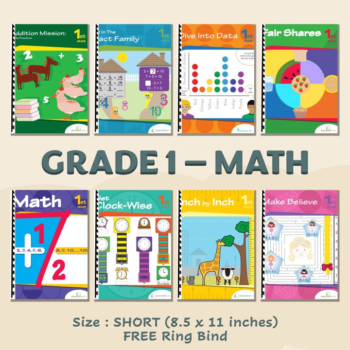 GRADE 1 MATH (Worksheets / Workbooks) | Lazada PH
