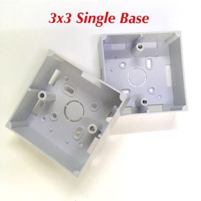 PVC Box Surface Type Nut Box / Electrical Box / Base 3x3 / 3x7 / PVC ...