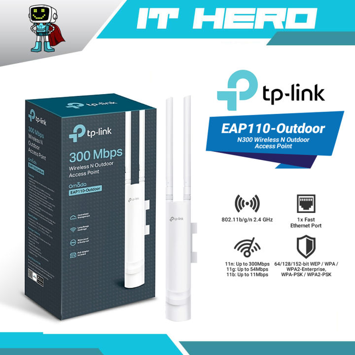 TP-Link EAP110-Outdoor N300 Wireless N Outdoor Access Point | Lazada PH