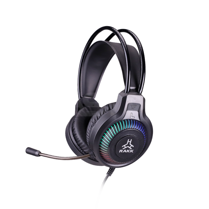 RAKK Matik USB Gaming Headset - LED Illuminated Wired Gaming Headphones ...