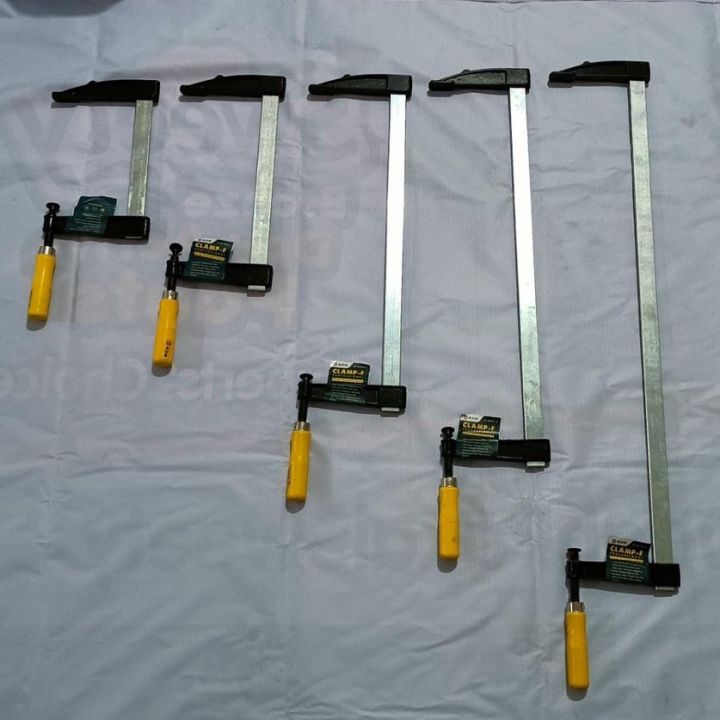 Clamp F alat pres kayu 120 mm × 800 - 600 - 500 - 400 - 300 - 200 mm ...