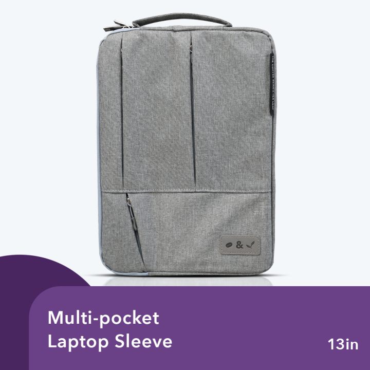 The Coffee Bean & Tea Leaf Multi-Pocket Laptop Sleeve | Lazada PH