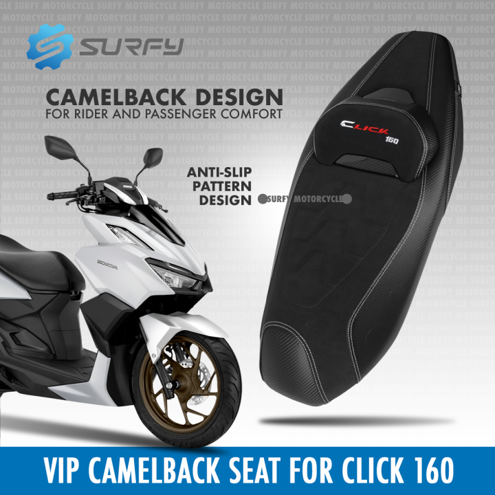 KNO Click 160 VIP Camel Back Seat Suede And Leather Embroid Logoa And ...