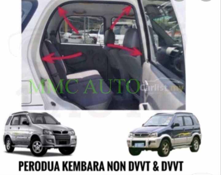 PERODUA KEMBARA DOOR WEATHERSTRIP RUBBER/ GETAH PINTU BADAN BODY FOR ...