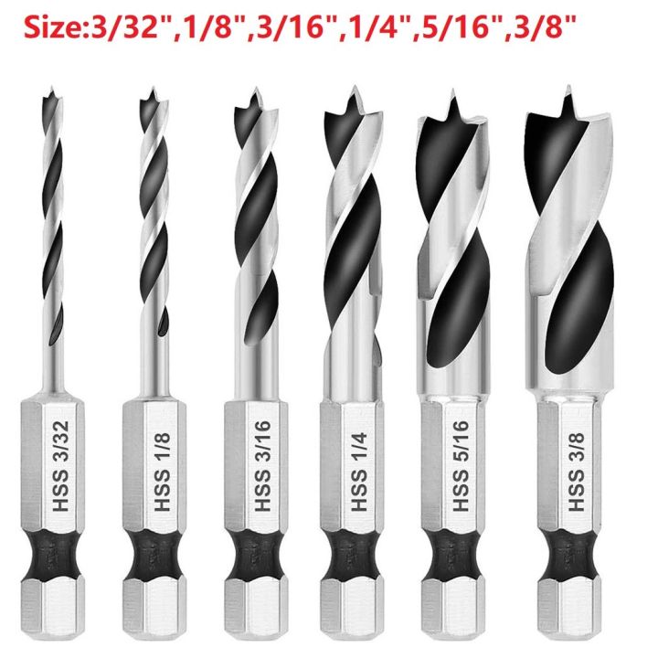 Unnicoco For Stubby Drill Bits for Wood HSS Brad Point 14 Inch Quick Change Set | Lazada Singapore