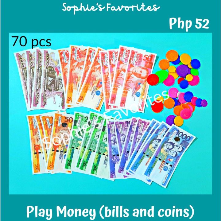 Play Money for kids (Bills and Coins) Math Manipulatives | Lazada PH