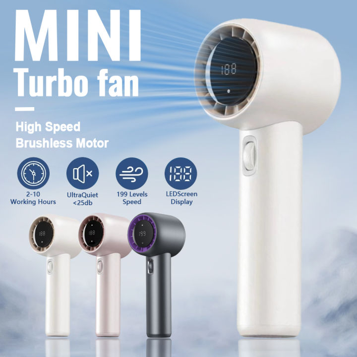 Samsung Mini Turbo Fan Rechargeable 199 Strong Wind Gear Wind Speed ...