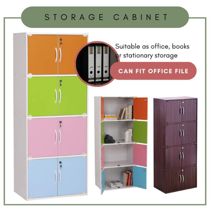 Alora Furniture - CODEY 8 Doors Locker Cabinet / Storage Box With Lock ...