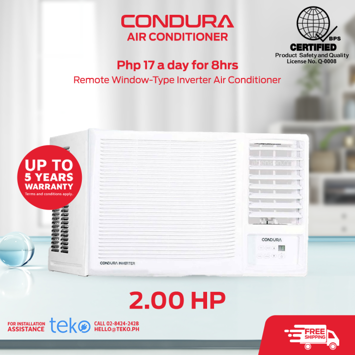 Condura 2.00 HP Remote Window-Type Inverter Air Conditioner | Lazada PH