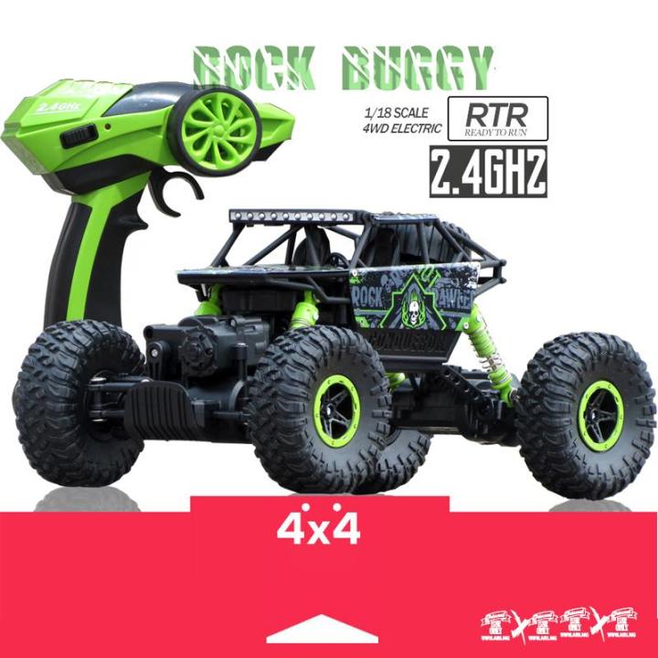 Outdoor Rock Crawler Truck 2.4GHz 4 Wheel Drive Remotes Car With Metal ...