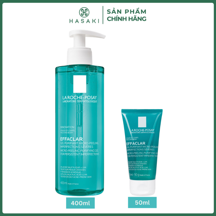 Gel Rửa Mặt & Tắm La Roche-Posay Làm Sạch & Giảm Mụn Effaclar Micro ...