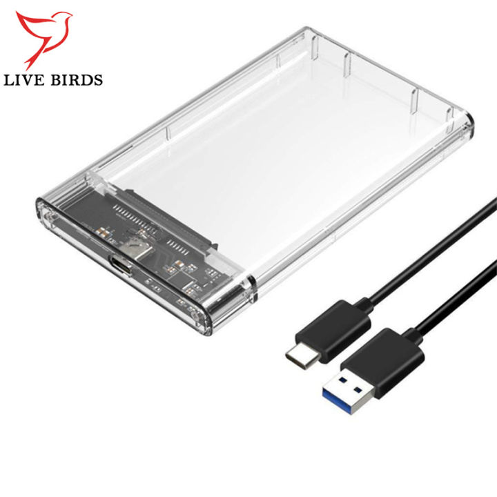 Transparent Hard Drive Box SSD Solid State Mechanical 2.5-inch Laptop SATA Serial Port USB 3.0 ...