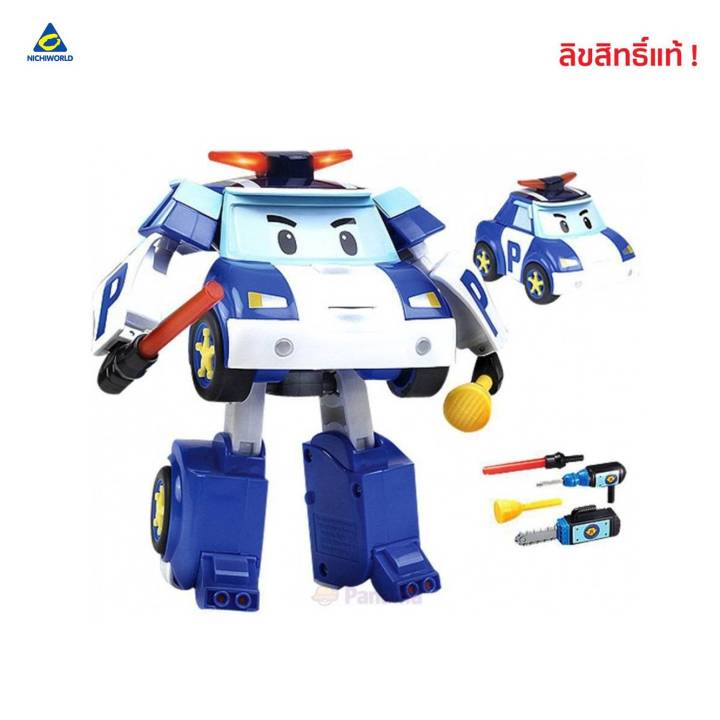 Robocar Poli 5" Transformer with LED Poli 5" ของเล่นหุ่นยนต์แปลงร่างโร ...