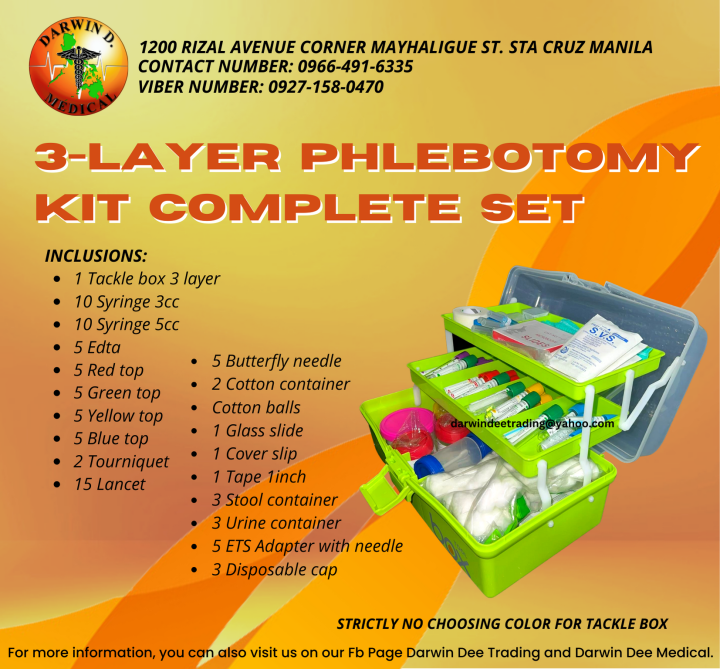 3-LAYER PHLEBOTOMY KIT (COMPLETE SET) | Lazada PH