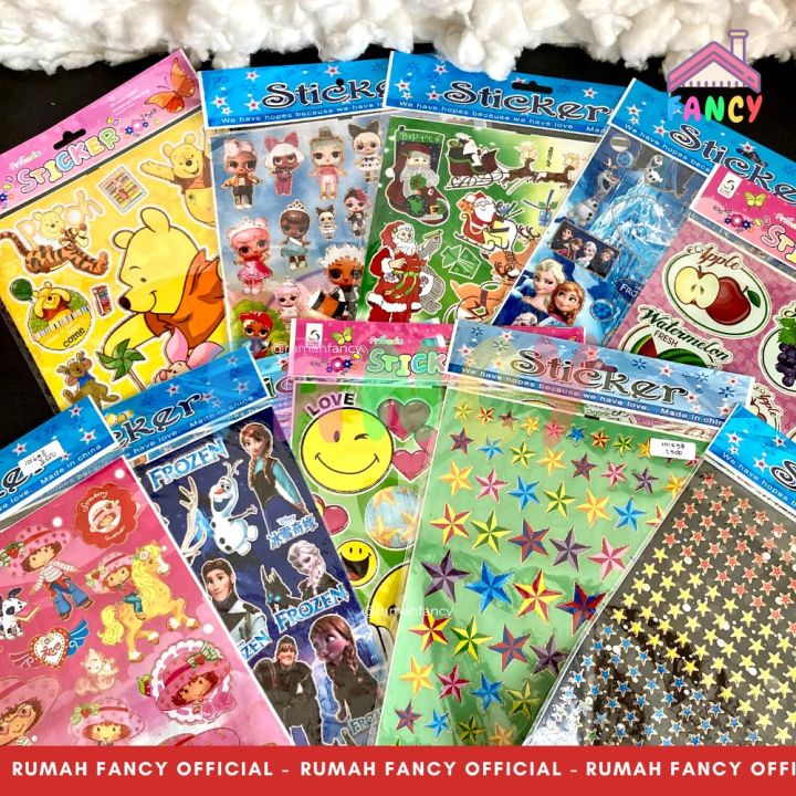 Sticker Anak Karakter Kartun Lucu Frozen / Disney / Bintang Reward ...