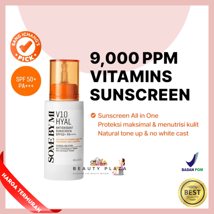 SOME BY MI SOMEBYMI V10 Hyal Antioxidant Sunscreen SPF50+ PA++++ 40g ...