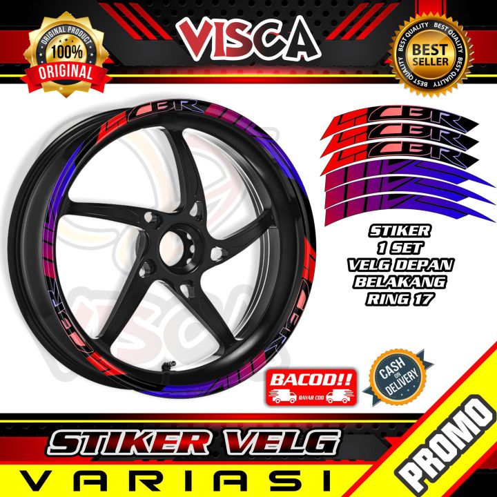Stiker Velg - Sticker Velk - Stiker Cutting Velg - Stiker Velk CBR 150R ...