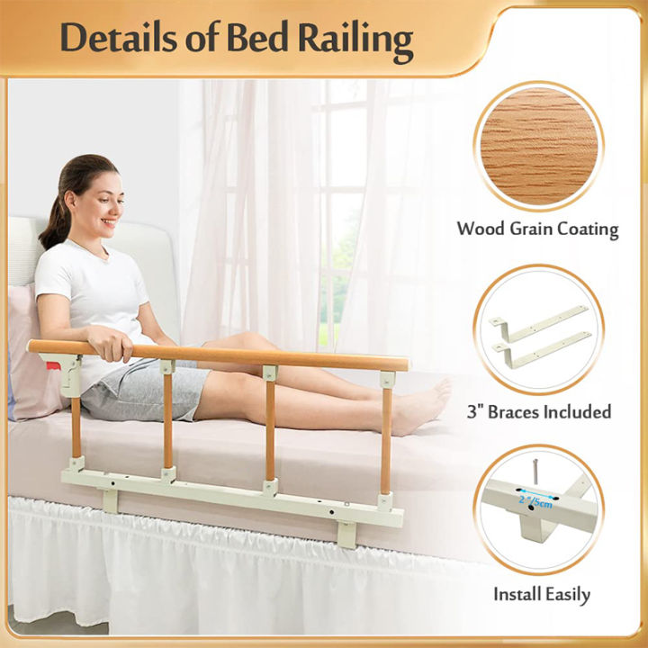 Bed fence elder bed guardrail bed safety guard for baby patient bakod ...