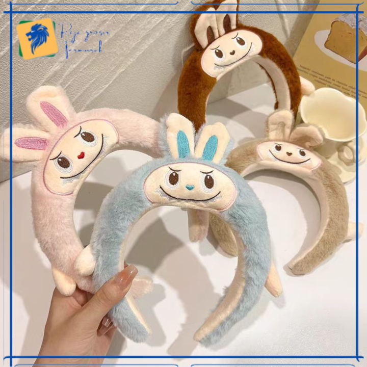 Bando Bulu Karakter Monster Kecil Bandana Motif Boneka Kelinci Fluffy ...
