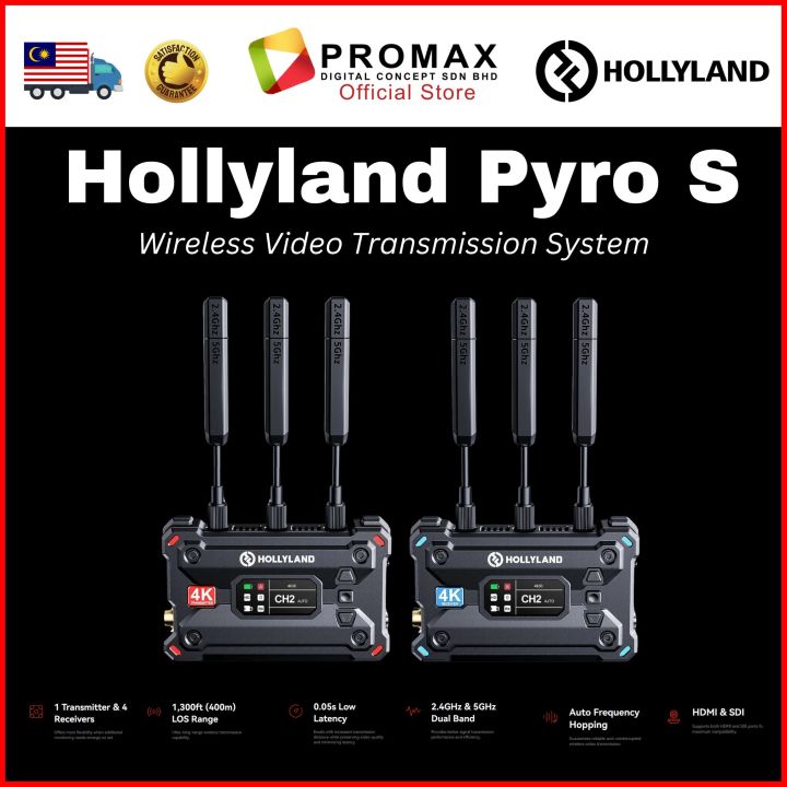 Hollyland Pyro S 4K HDMI/SDI Wireless Video Transmission System for Camera | Lazada