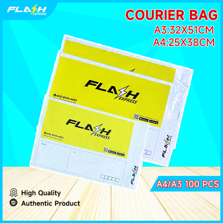 Flash Express 100pcs Courier Bags A4/ A3 Plastic Postage Envelope ...