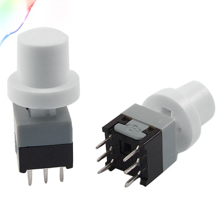 10 Pcs 8.5 x 8.5mm x 18mm Momentary Tactile Tact Push Button Switch 6 ...
