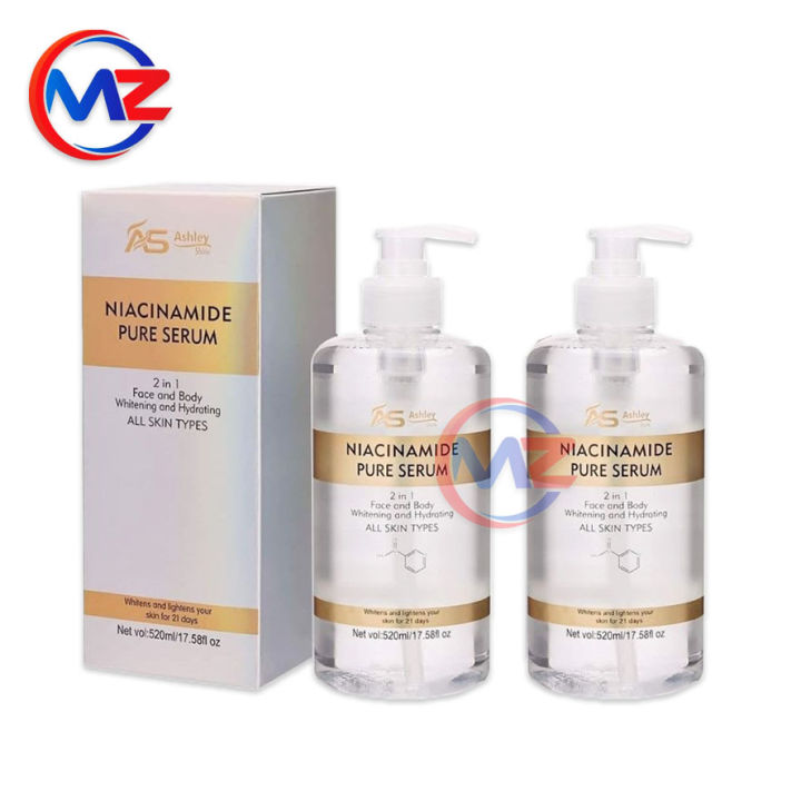 BUY 1 TAKE 1 ) Ashley NIACINAMIDE Pure Serum Face and Body Moisturizes Whitening Skin 520ml ...