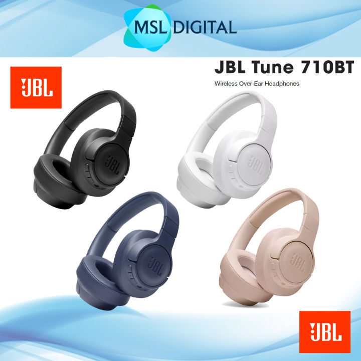 JBL Tune 710BT | T710BT Wireless Over-Ear Headphones with Pure Bass Sound Lightweight & Foldable ...