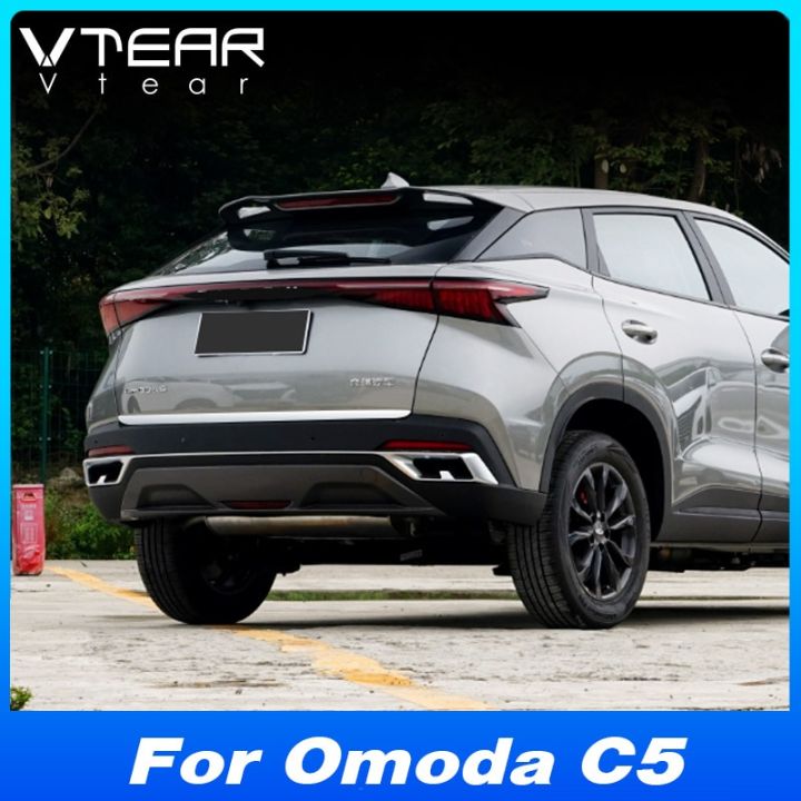 Vtear Car Rear Door Trim Cover Exterior Tailgate Bottom Stainless Steel ...