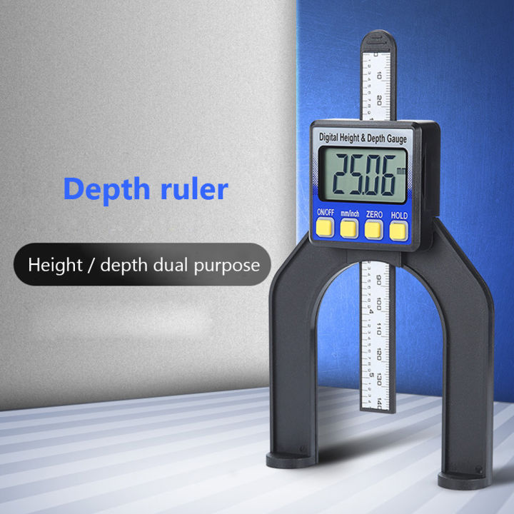 Digital Depth Gauge LCD Height Gauges 0-80mm 0.01mm Calipers With ...