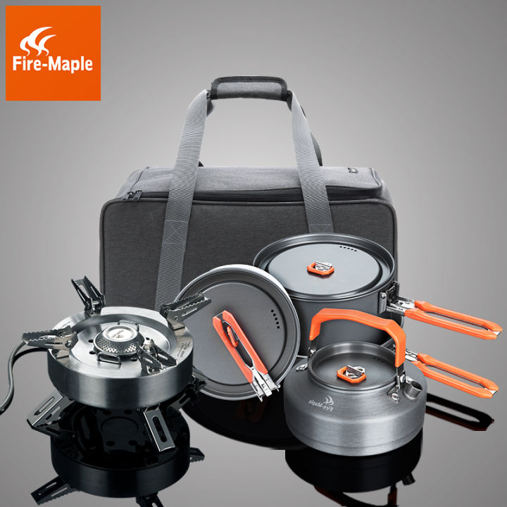 Fire maple outdoor stove cookware gluttonous set Qingtian high-power ...
