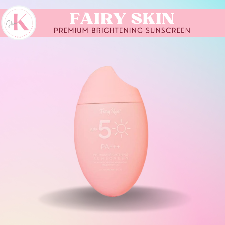 FairySkin Premium Brightening Sunscreen 50g Fairy Skin Sunscreen Tinted ...