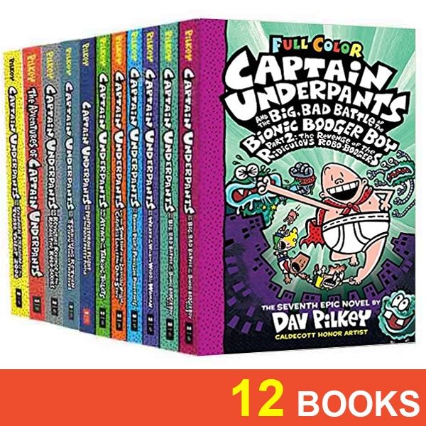 Captain Underpants in Full Colour (12 Books) | Lazada