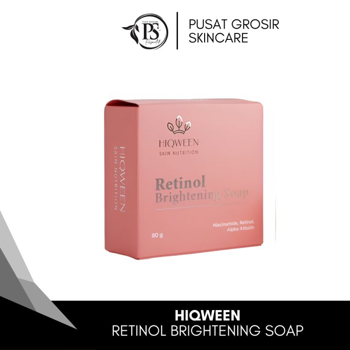 HIQWEEN Retinol Brightening Soap | Netto 80 gr | Sabun Wajah | Lazada ...