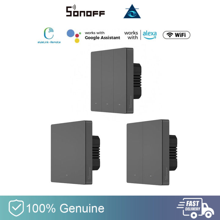 Sonoff M5 Smart Home Wall Switch Plug Wifi Mechanical 1/2/3 Gang 86 UK ...