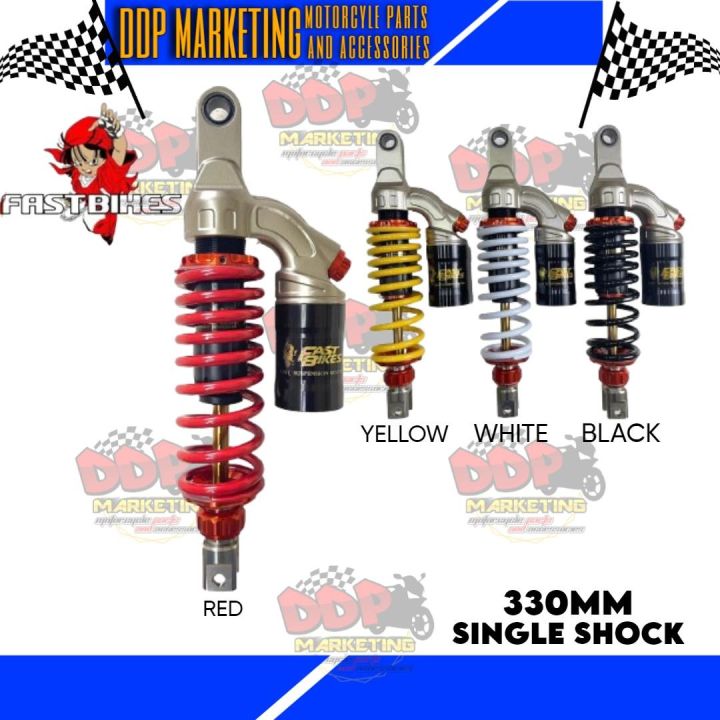 Fastbikes REAR SHOCK FOR SINGLE SHOCK SCOOTER 330MM | Lazada PH