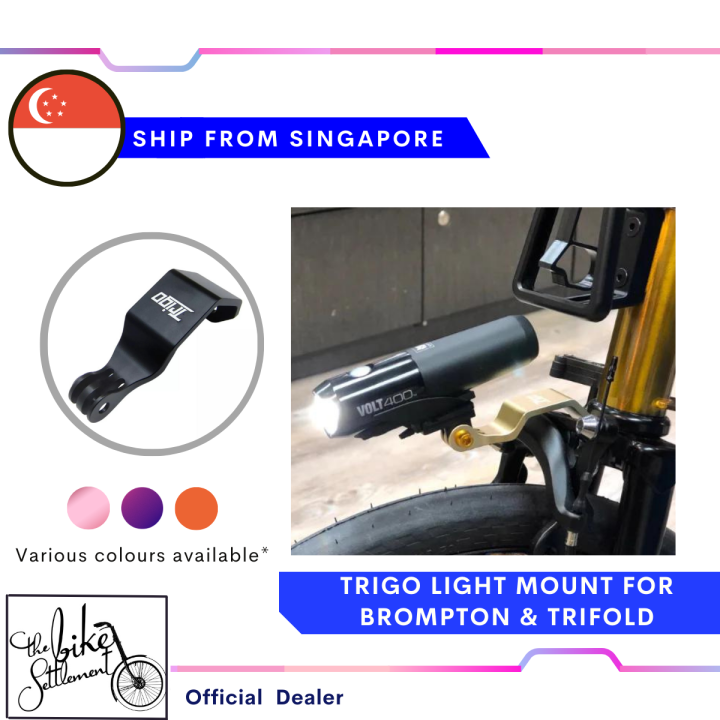 TRIGO Front Light Mount + GoPro Bracket for Brompton | Lazada Singapore