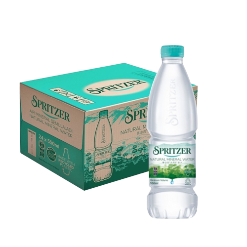 0.55L x 24 Spritzer Natural Mineral Water-Icon | Lazada