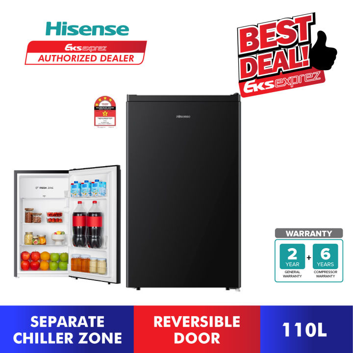[FREE SHIPPING] Hisense Single Door Fridge (110L) RR120D4ABN1 ...