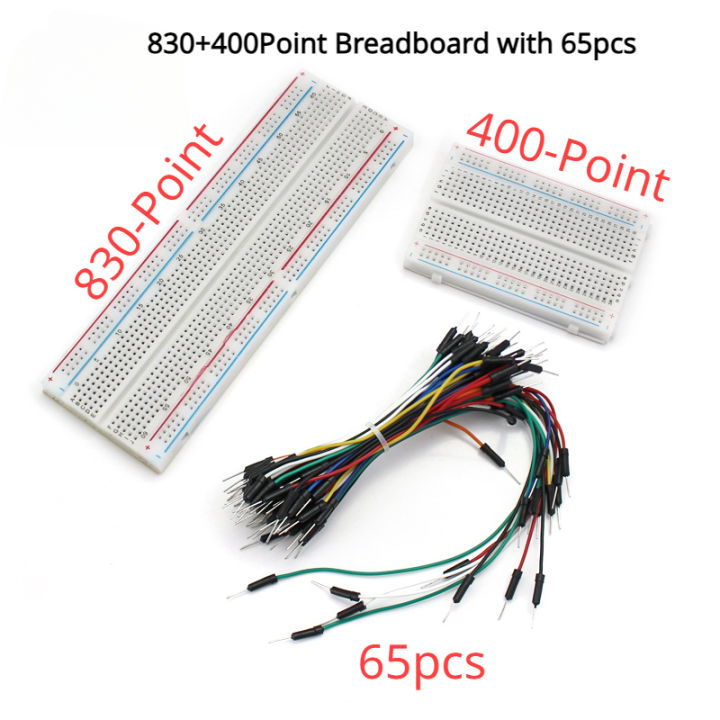 1Set 830-Point+400-Point Breadboard Kit /830-Point Breadboard/ 750 ...