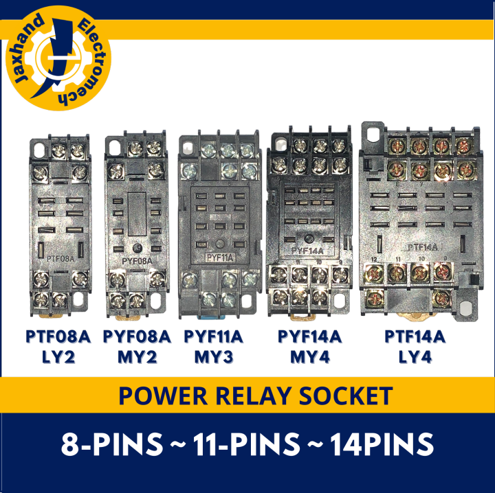 Power Relay Socket 8pins, 11pins & 14pins / SALE / JAXHAND | Lazada PH